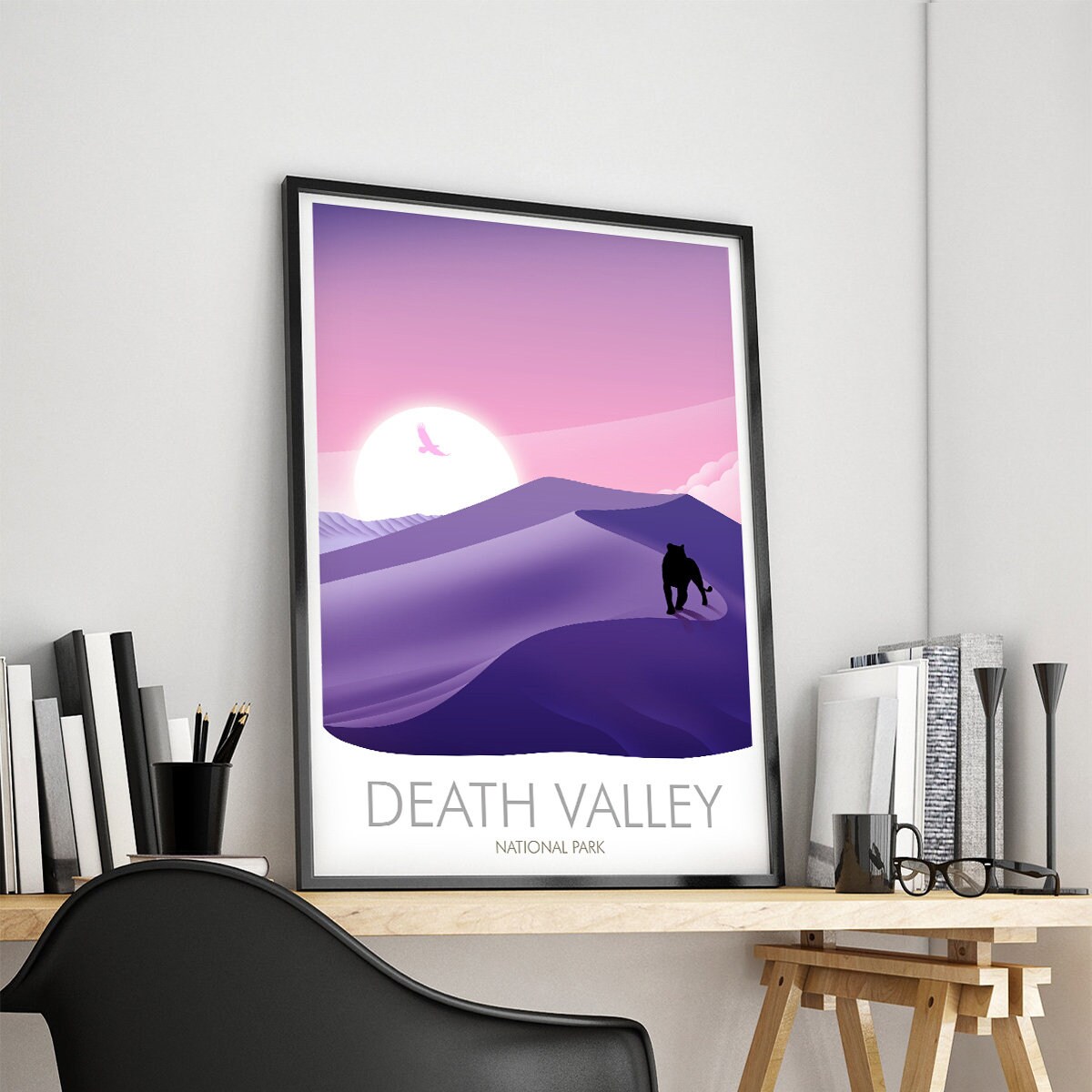 Death Valley National Park Poster Print Art Travel Print | Etsy