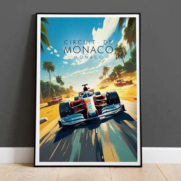 Monaco Grand Prix Print - Etsy