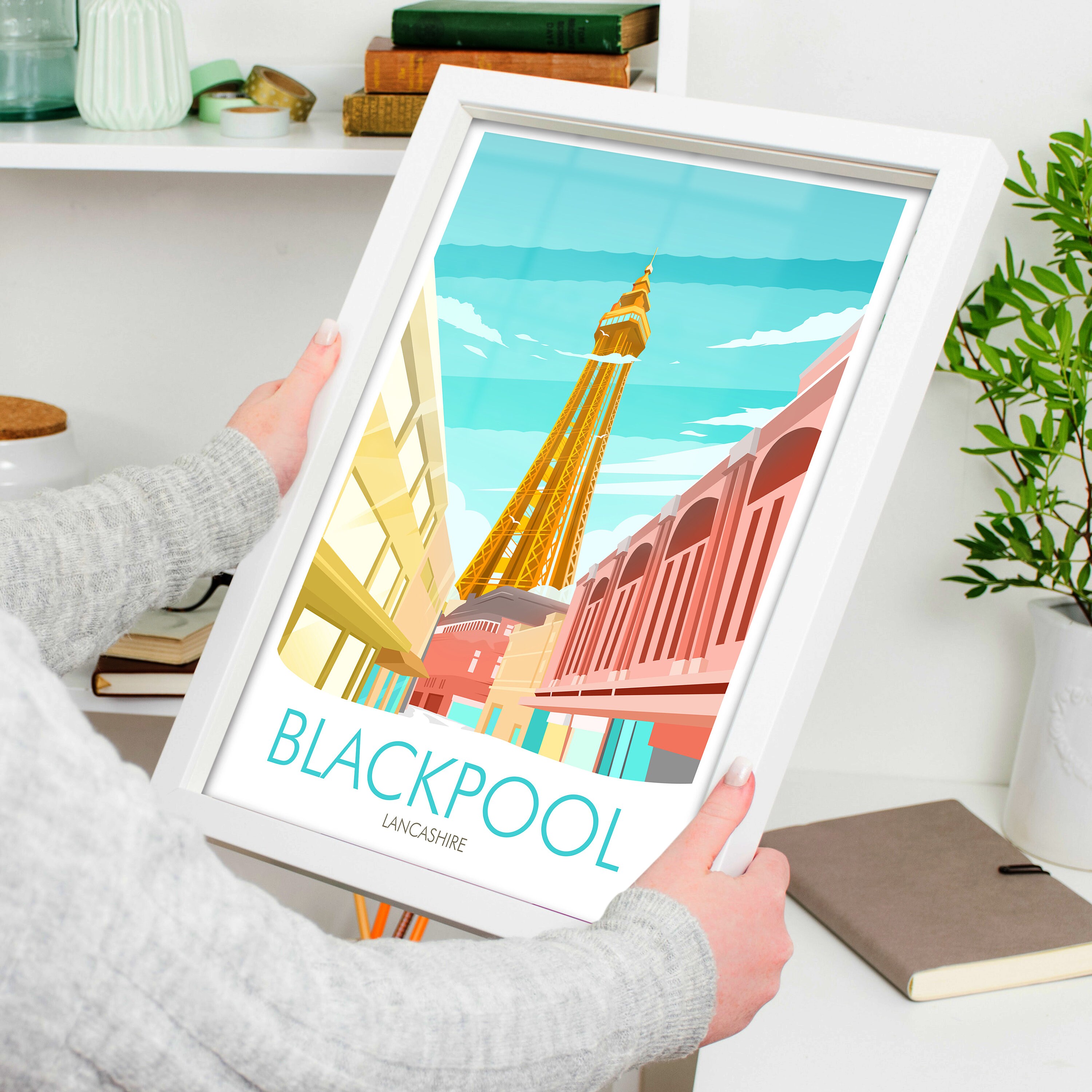 Traditional Blackpool Print - Etsy