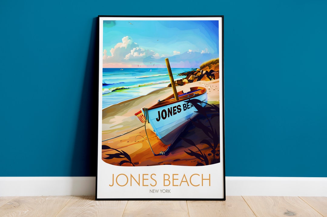 Visit Jones Beach Print - New York - Travel Print - Etsy