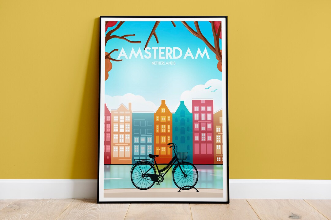 Amsterdam Poster Print - Etsy