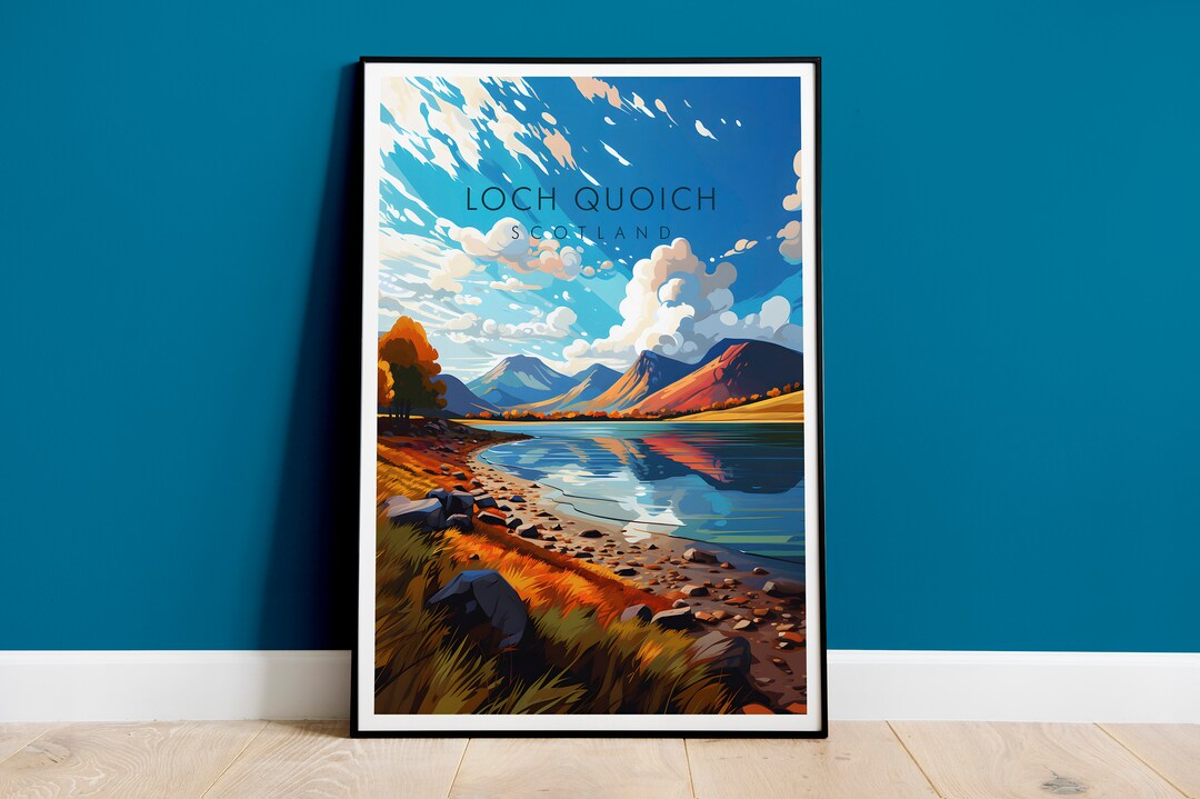 Loch Quoich Print, Scotland Print - Etsy