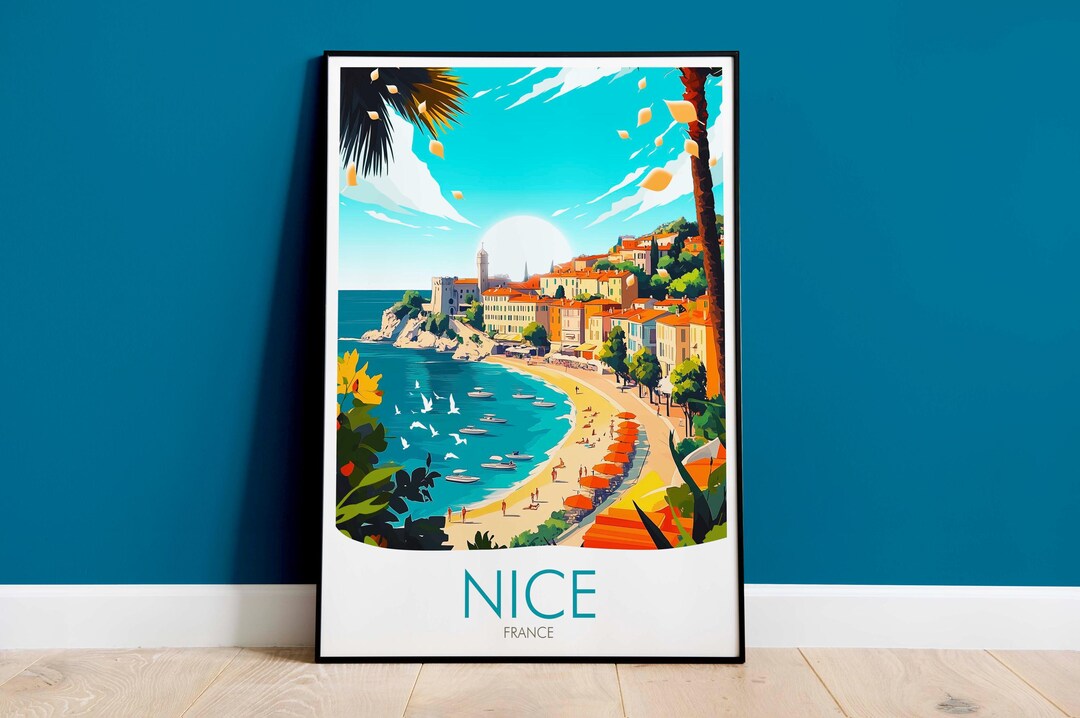 Visit Nice Print, Nice Travel Print, Travel Posters - Etsy