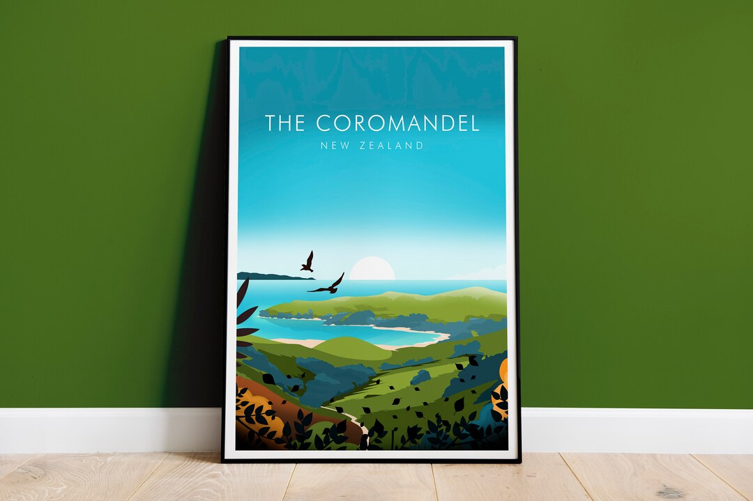 The Coromandel Print, New Zealand - Etsy