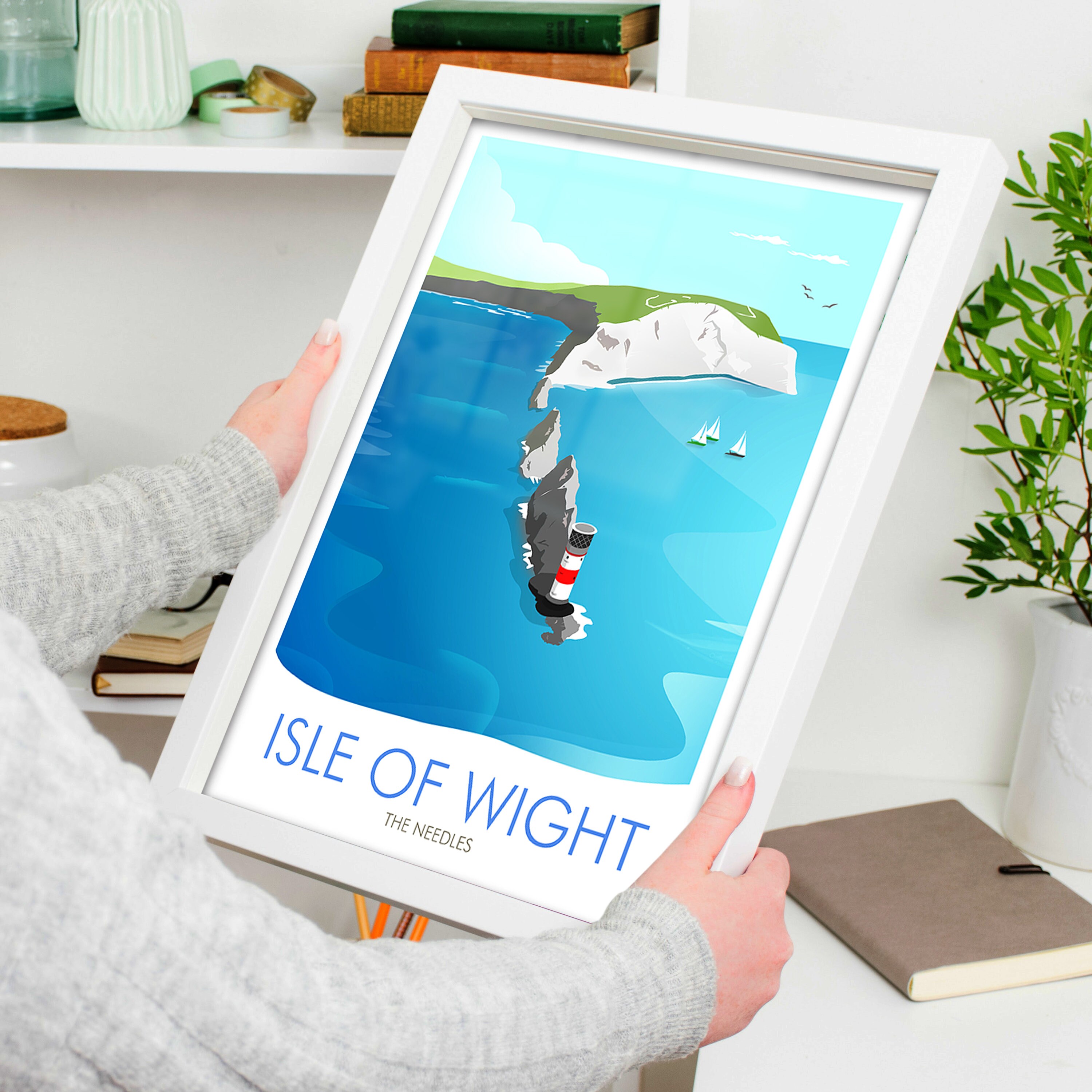 Isle of Wight Print Poster The Needles Poster England | Etsy