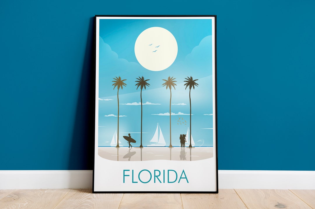 Florida Travel Print - Etsy