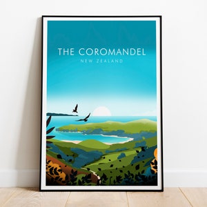 The Coromandel Print, New Zealand - Etsy