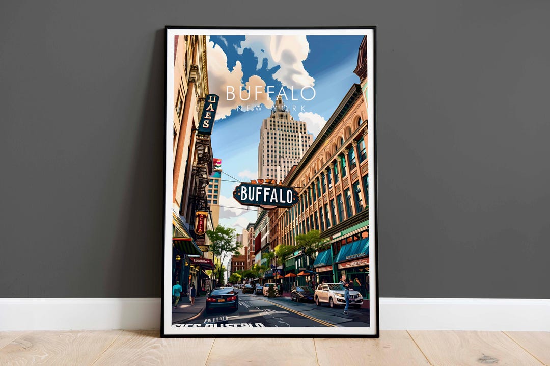 Buffalo New York Print, Buffalo Poster - Travel Print - Etsy