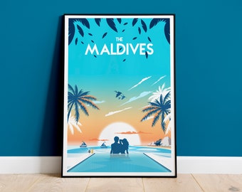 Old Maldives Map 1705 Vintage Maldivian Islands Atlas Poster - Etsy