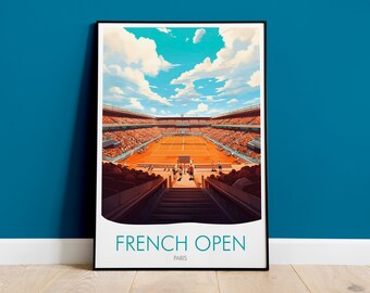 Official Art Print for the Roland Garros French Open Tennis Tournament ...