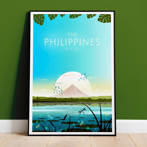Philippines Art Print A4 Size Hand Drawn Illustration - Etsy