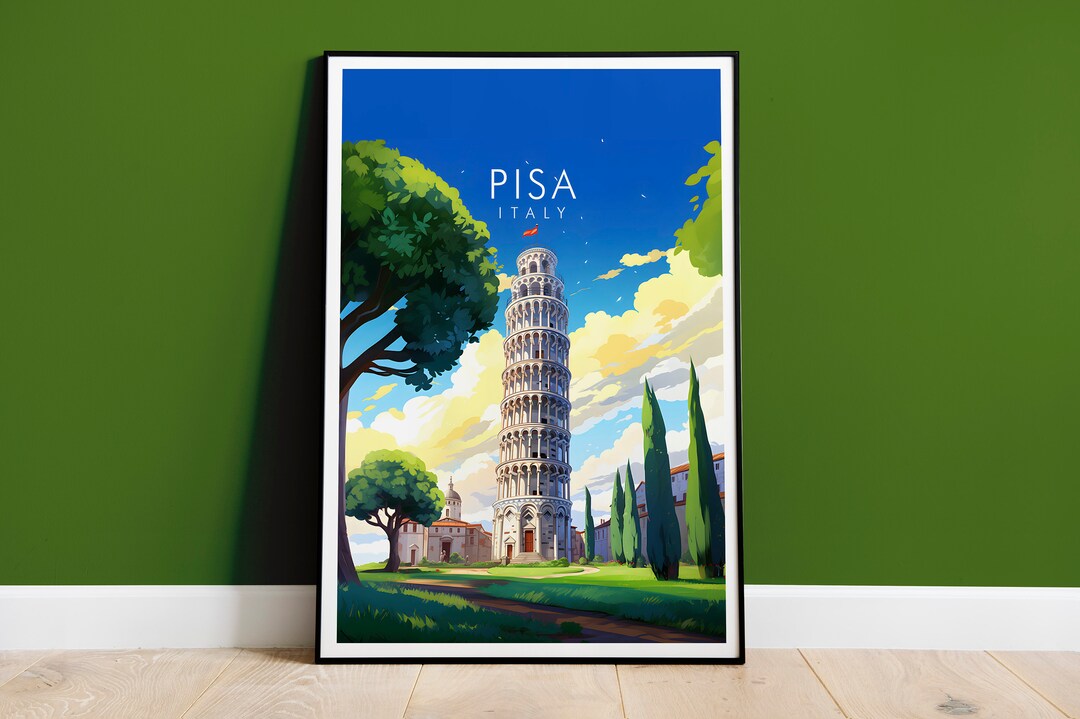 Pisa Italy Print, Leaning Tower of Pisa Print - Etsy