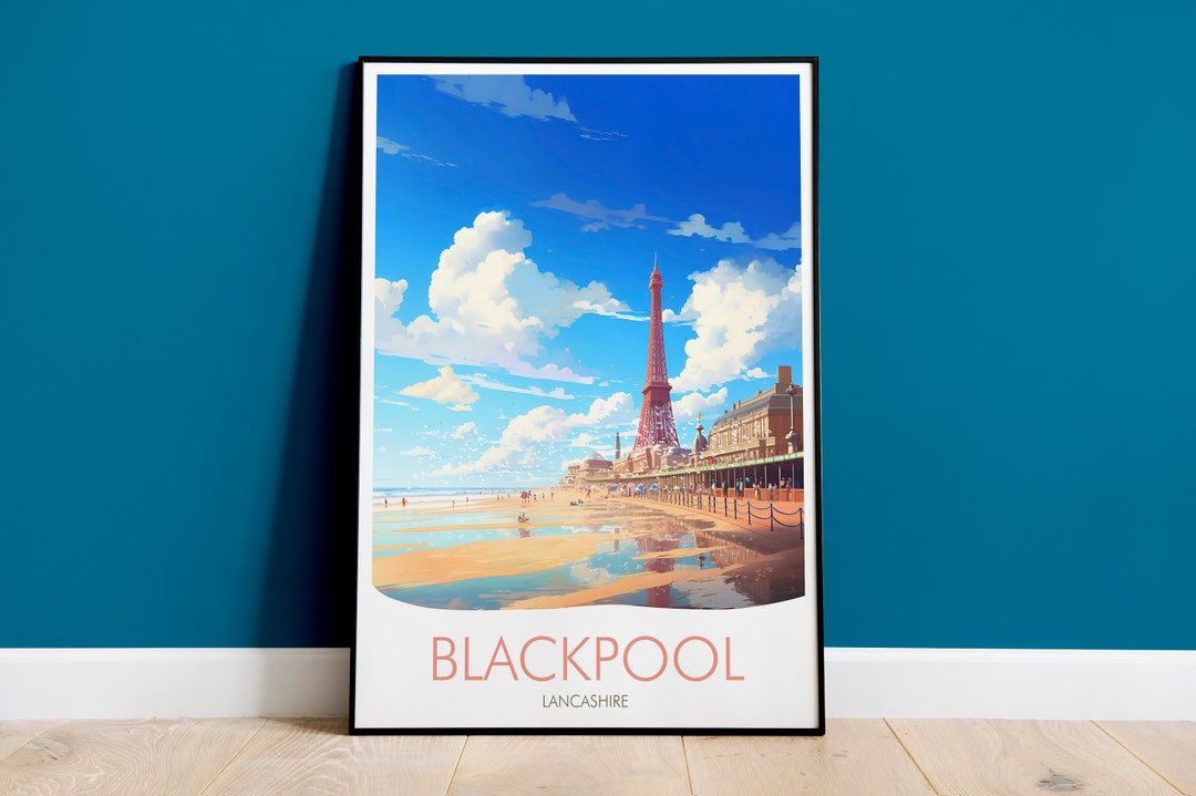 Blackpool Print, Blackpool Poster, Travel Print - Etsy