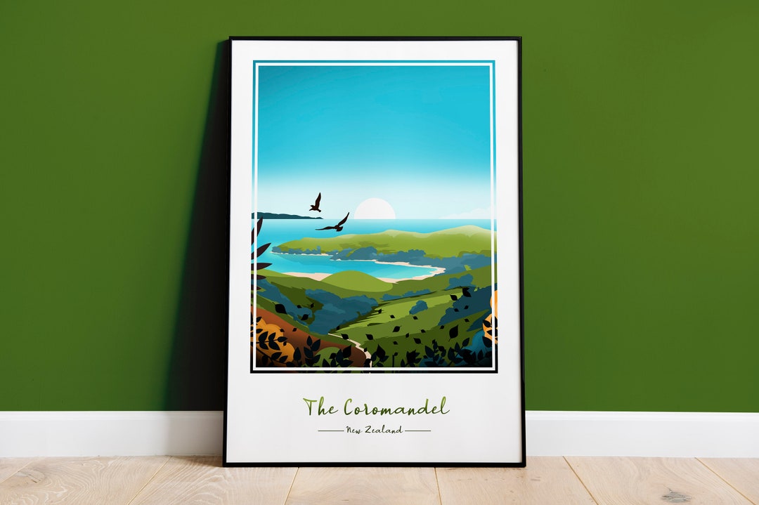 Coromandel Print, New Zealand Minimalist Print - Etsy