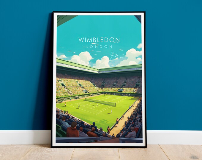 1996 Wimbledon Tennis Poster, the Championships AELTC, All England Lawn ...