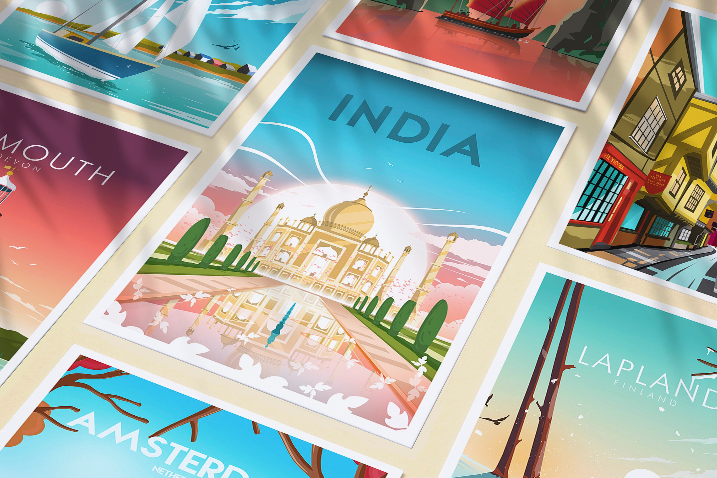 India Travel Print Taj Mahal Poster Travel Poster Print - Etsy UK