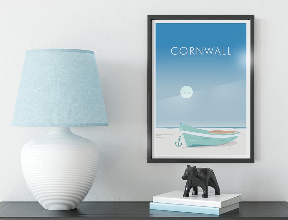 Traditional Cornwall Print | Etsy