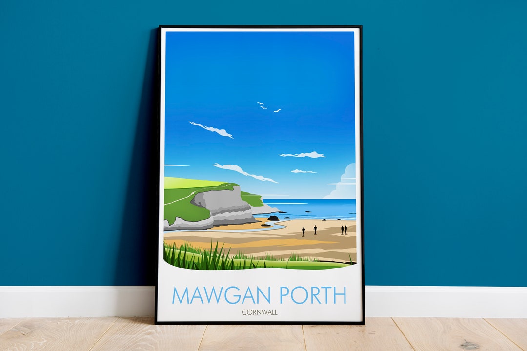 Mawgan Porth Cornwall Print - Etsy