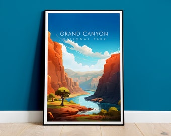 Grand Canyon National Park Poster Arizona Travel Wall Art - Etsy