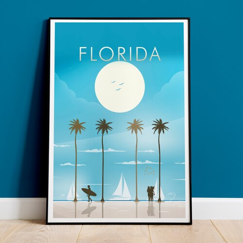 Florida Travel Print - Etsy