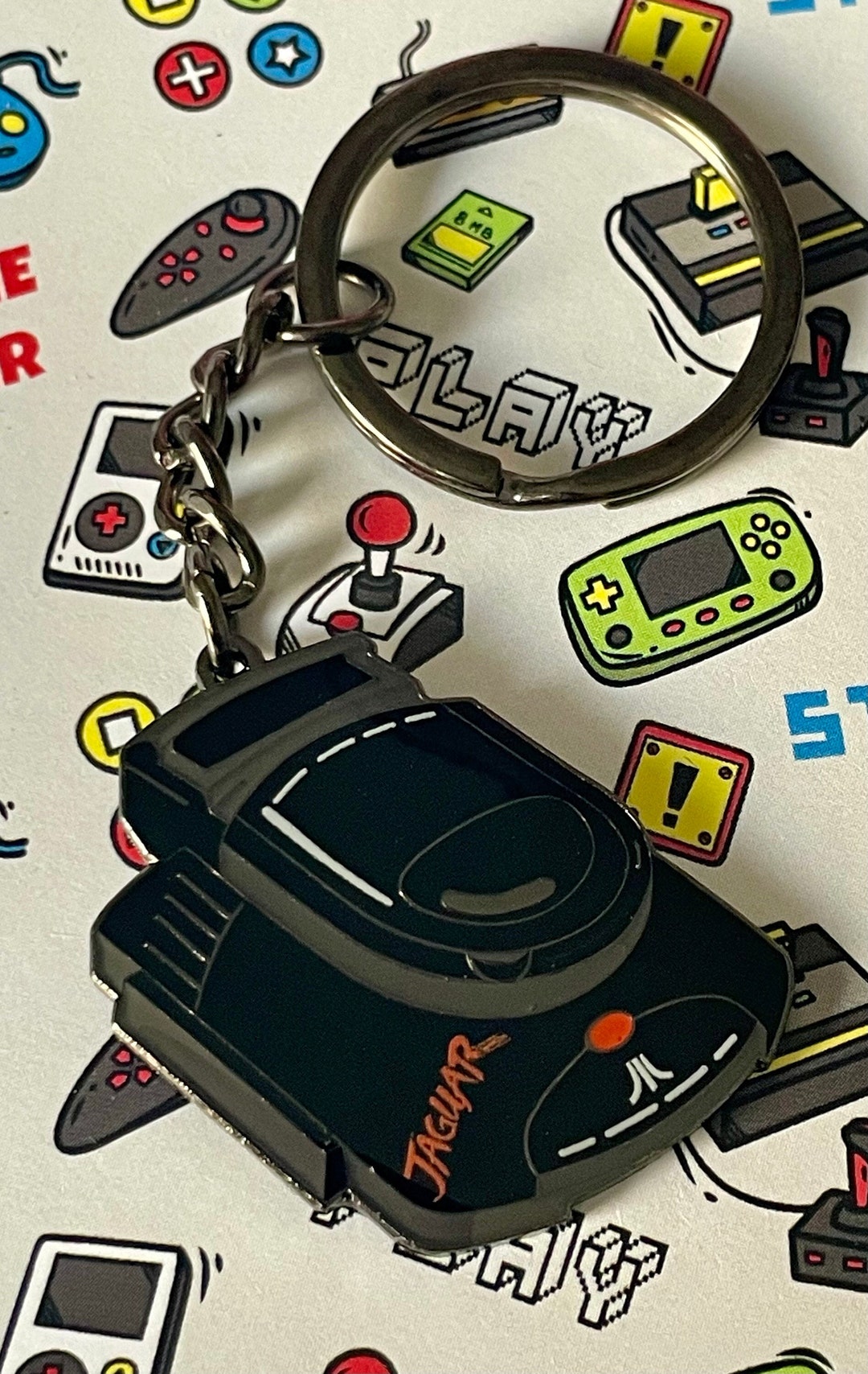 Atari Jaguar Keyring Atari Jaguar CD Keyring Retro Atari Keyring Retro ...