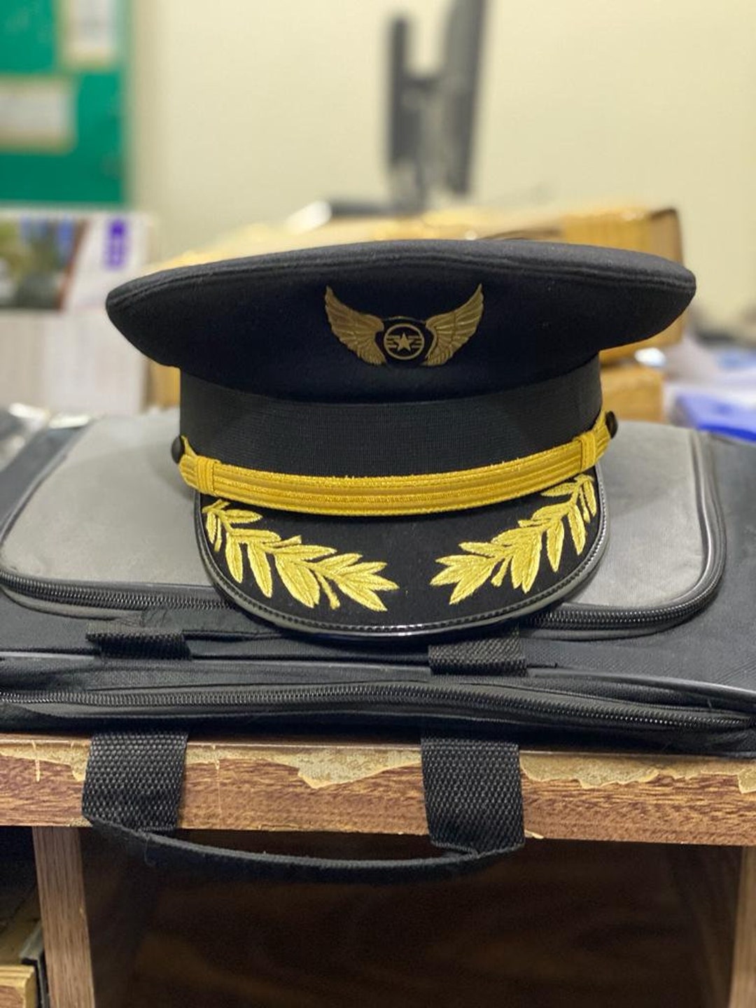 Custom Upscale Pilot Cap Airline Captain Hat Uniform Hat Party - Etsy