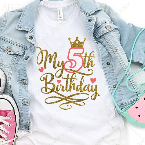 It's My Birthday I Am Five Today SVG Digital Download - Etsy