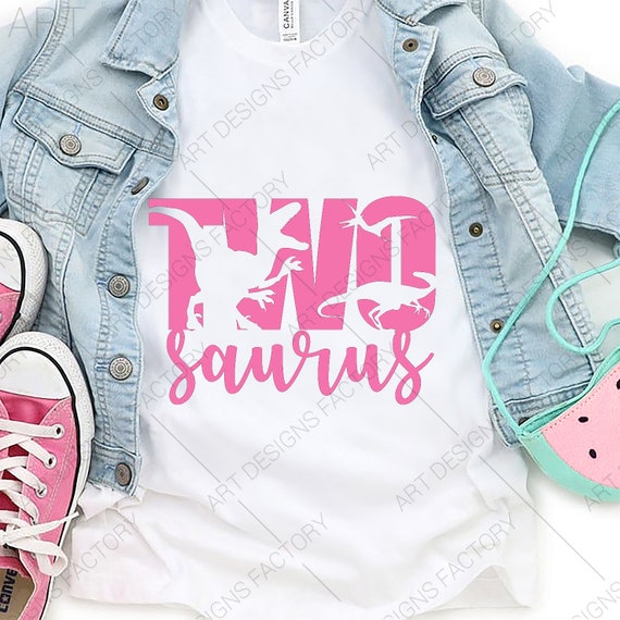 Two saurus cut filesTwo saurus birthday svgTwo t | Etsy