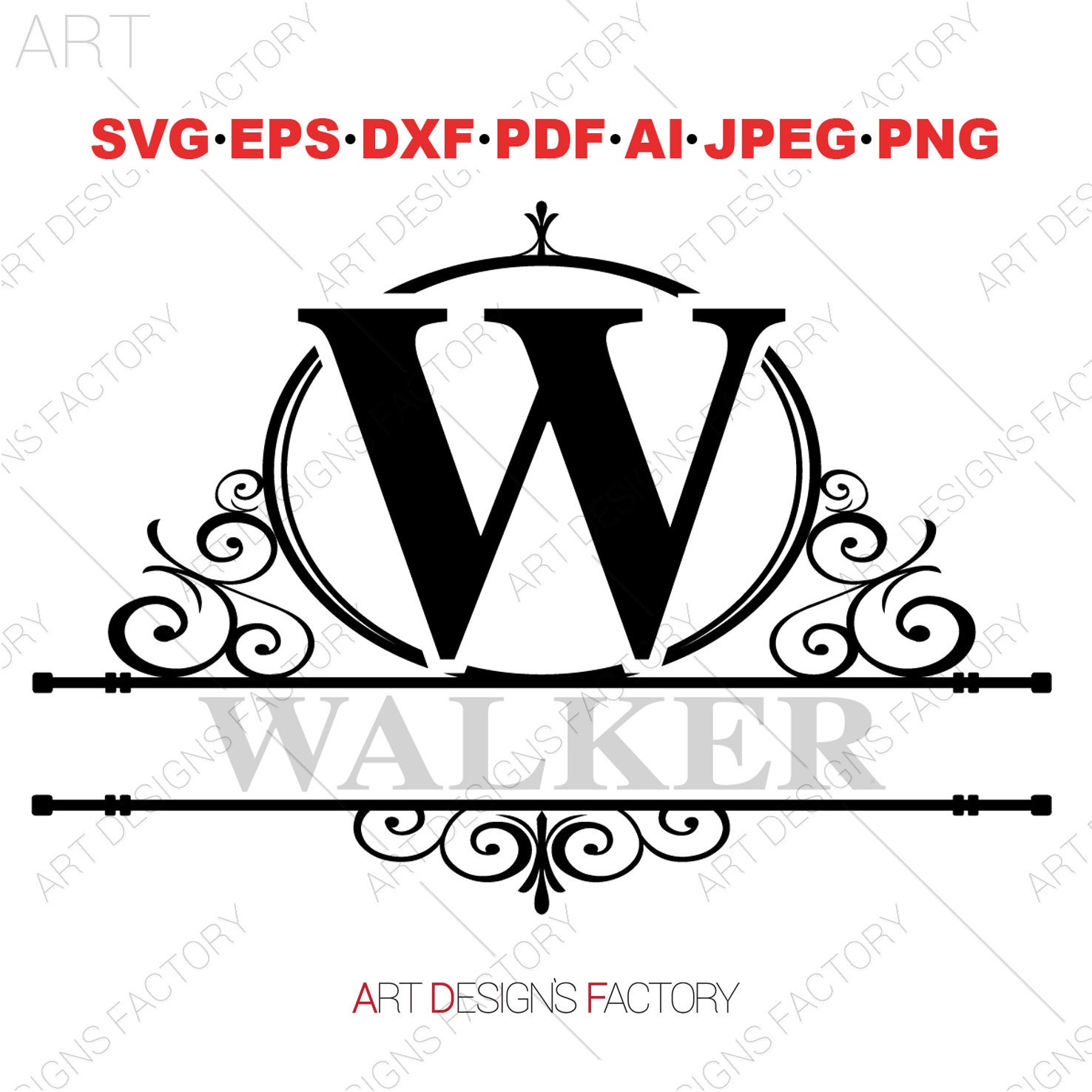 Split Monogram Svg,split Font,best Seller,split Monogram Letters,split ...