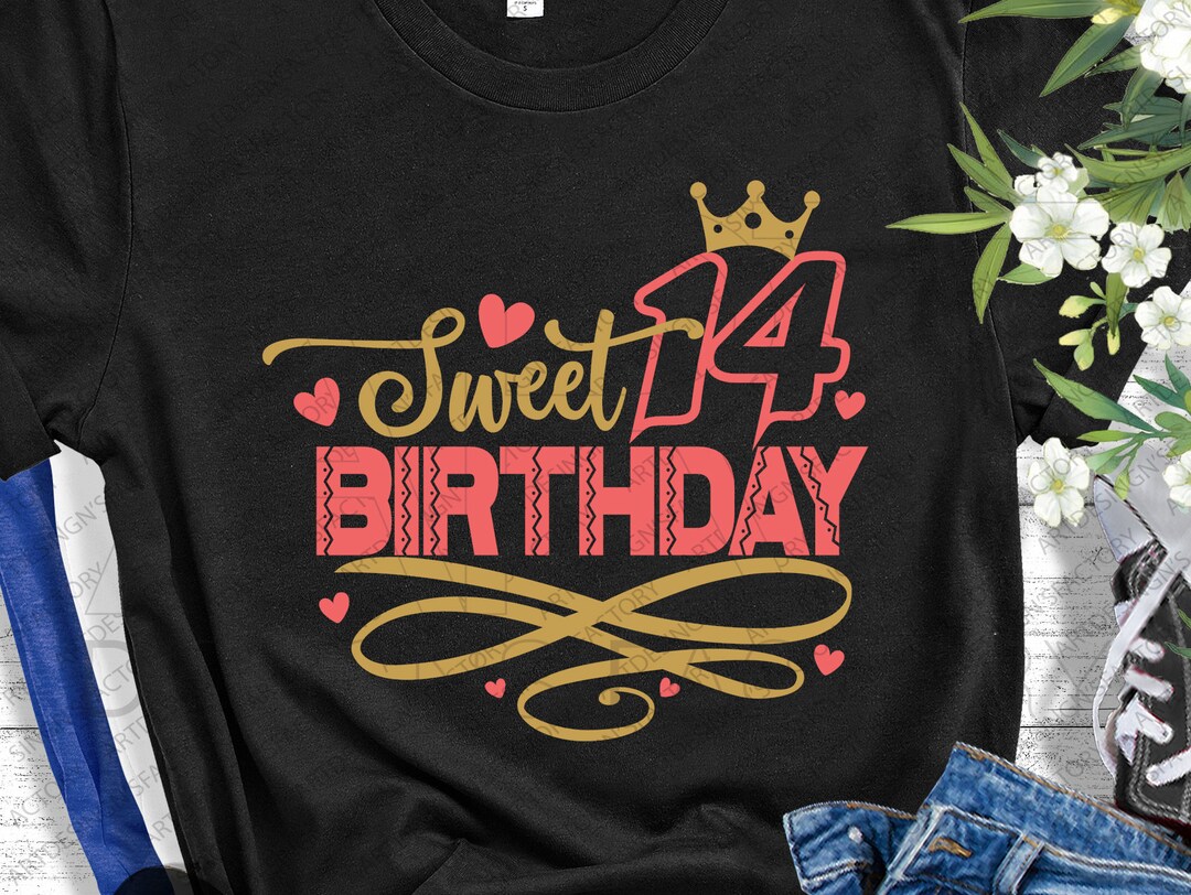 Sweet 14 Birthday Svg,sweet 14th Birthday Svg,best Birthday Svg,14th ...