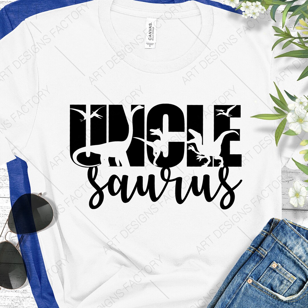 Uncle Saurus SVG File,dinosaur Svg,t-rex Svg,dinosaur Uncle Svg -vector ...