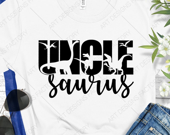 Uncle Saurus SVG File,dinosaur Svg,t-rex Svg,dinosaur Uncle Svg vector ...