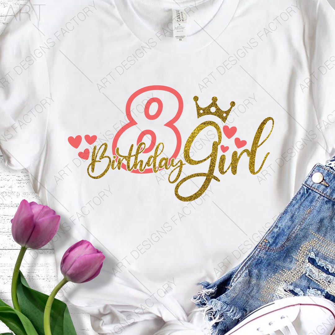 8th Birthday Collage SVG, Boy Cut File, Girl Party Quote, Kid Design ...
