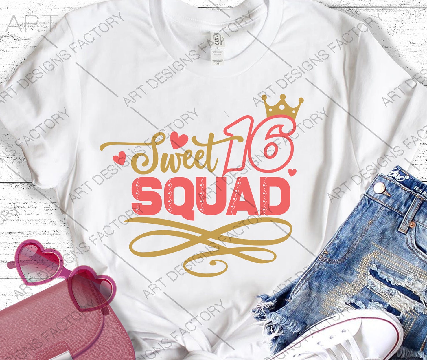 Sweet 16 Squad Svg Sweet 16 Svg Sixteenth Birthday Svg 16th Etsy Uk