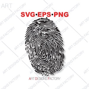 Finger Print SVG, Human Thumbprint Cut Files,thumbprint Shirt Cut Files ...