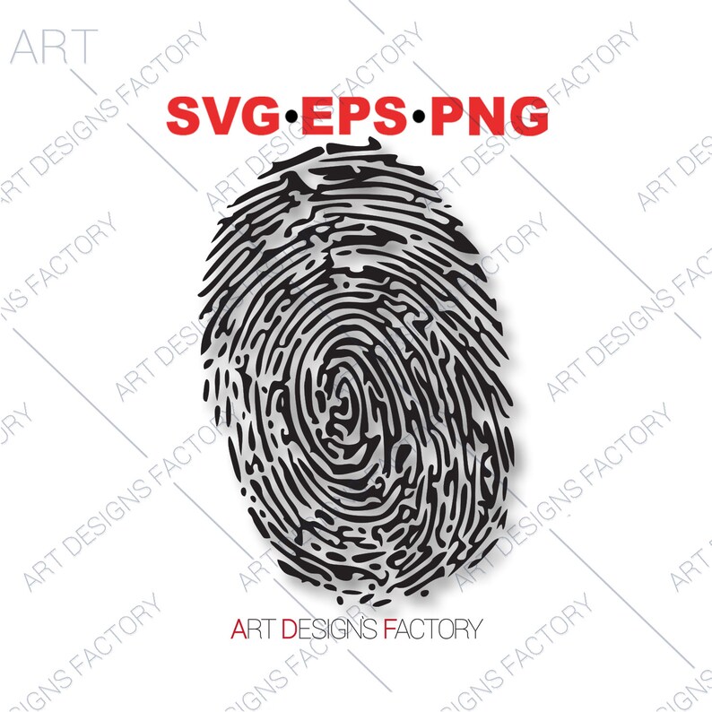 Finger Print SVG Human Thumbprint Cut Filesthumbprint Shirt - Etsy