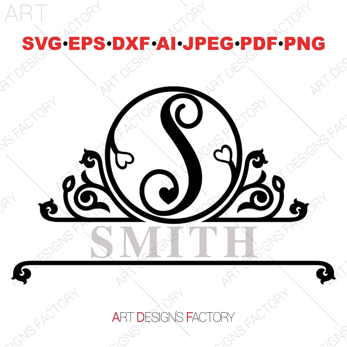 Split Monogram Svgsplit Fontletter Svgsplit Monogram - Etsy