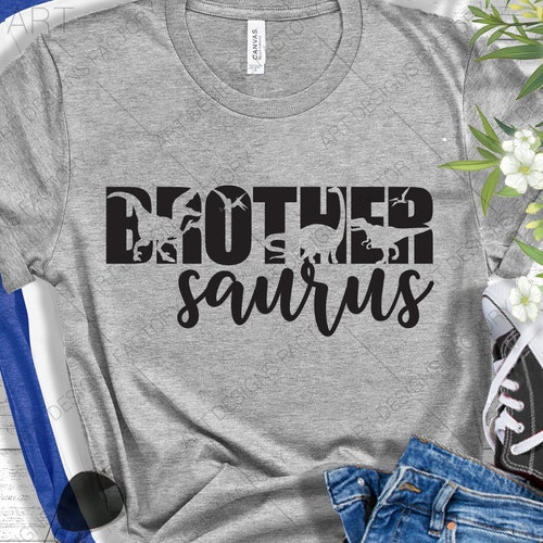 Brothersaurus Svg / Brother Saurus T-rex Dinosaur / - Etsy