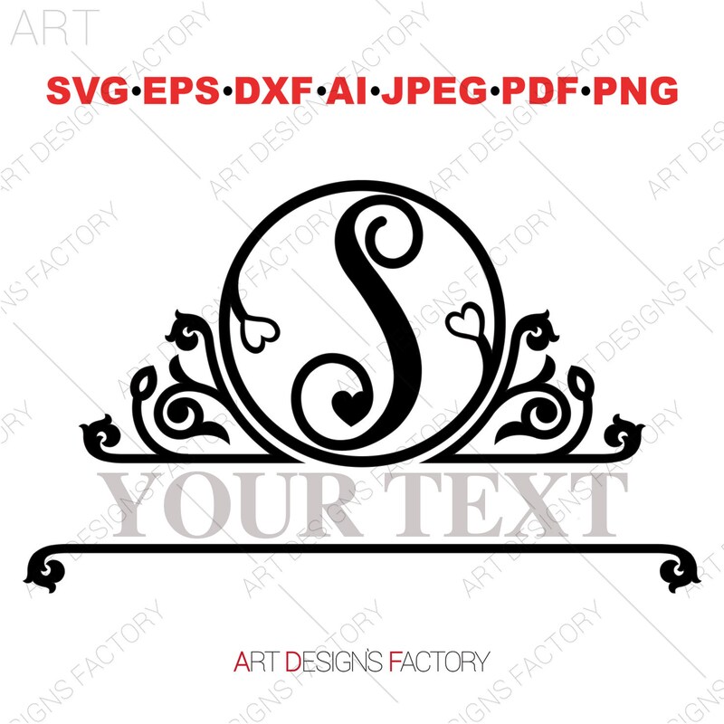 Monogram Svg Files - Etsy
