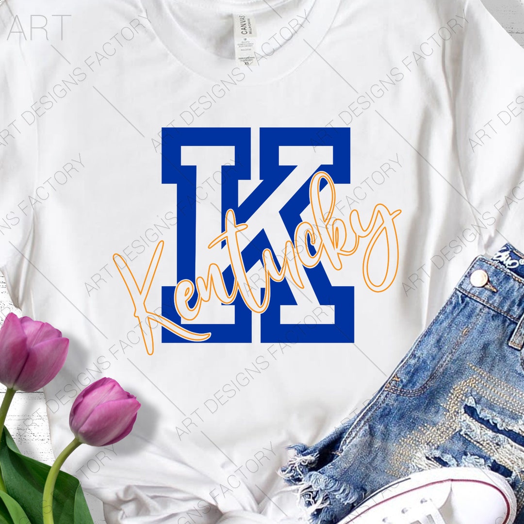 Kentucky Letter and With Orange Color SVG, Eps,pdf, Dxf, Png,ai Digital ...