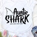 Auntie Shark SVG, Shark SVG, Shark Family SVG, Shark Birthday Svg ...