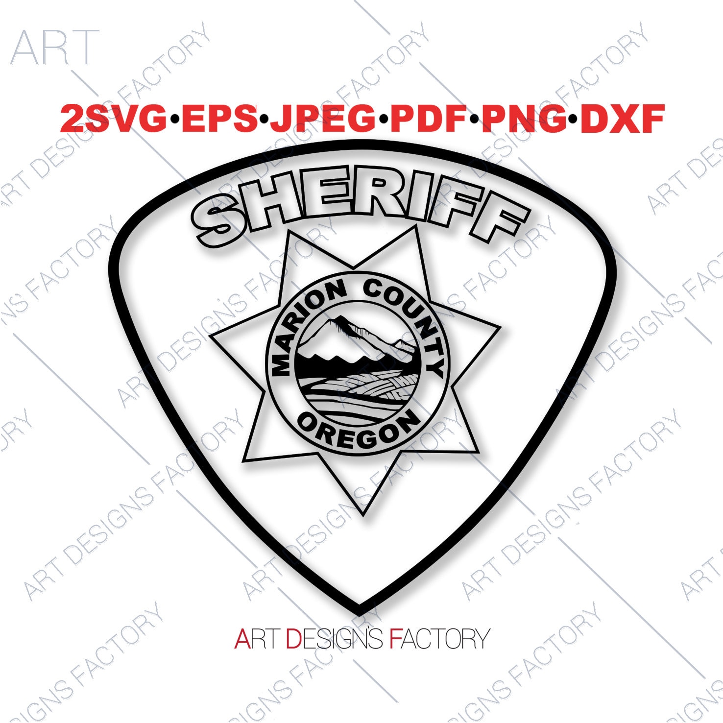 SHERIFF Cut Filesmarion County Oregon Sheriff SVG Sheriff - Etsy