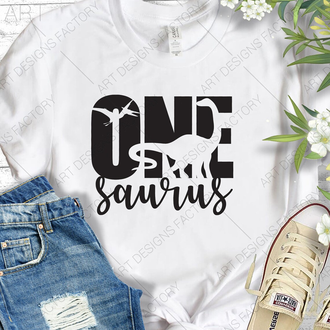 One Saurus Svgdinosaur Mom File Silhouette Cut Filecricut | Etsy