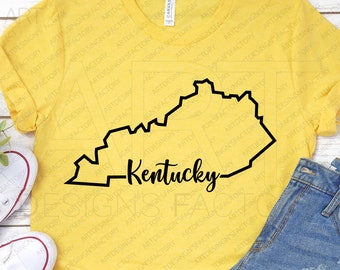 Kentucky Outline SVG Files | Kentucky Cut Files | United States of ...