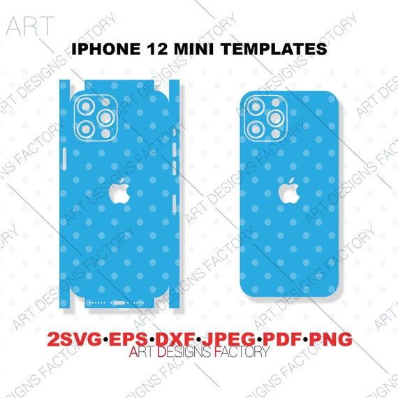 IPHONE 12 MINI Full Wrap Skin Template Cutting Filesiphone 12 - Etsy