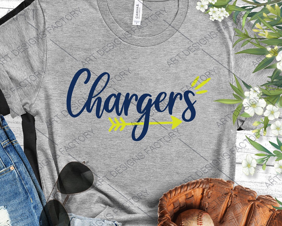 Chargers Svg, Charges Arrow Svg, Chargers Cut File, Iron On, Football ...