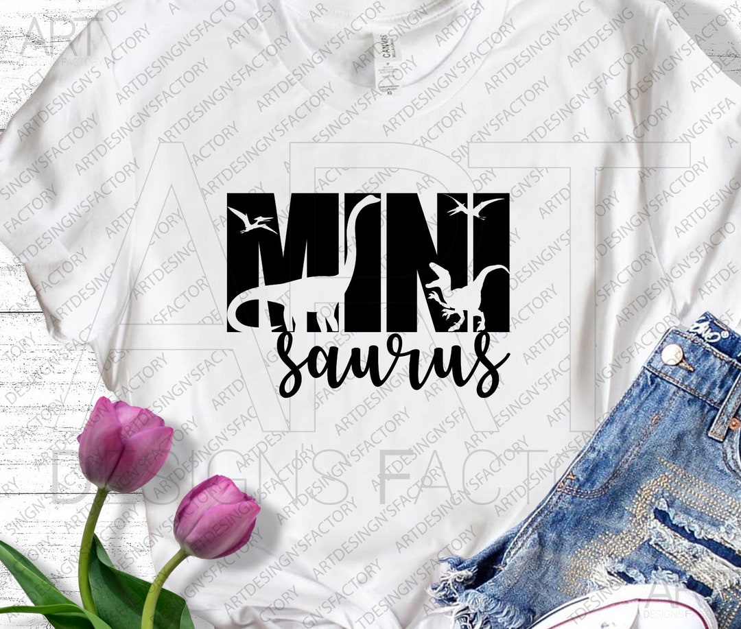 Mini Saurus Cut Files,family Saurus Svg,mini Saurus Shirt Svg,family ...