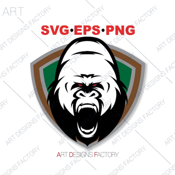 Angry Monkey Svg - Etsy