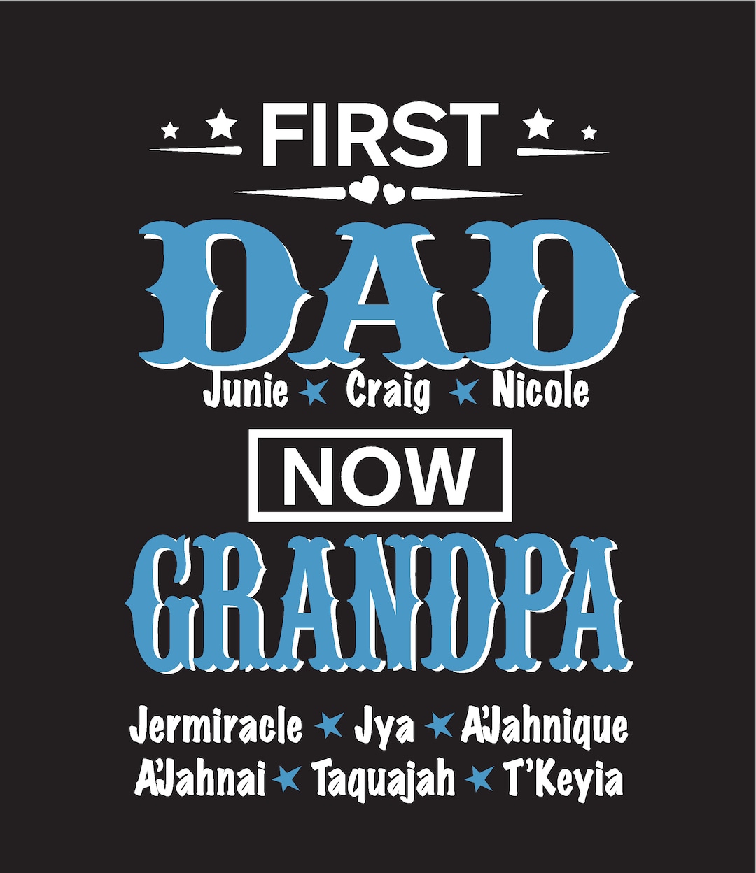 First Dad Now Grandpa Cut Files. SVG, Ai, PNG, PDF, Jpg - Etsy