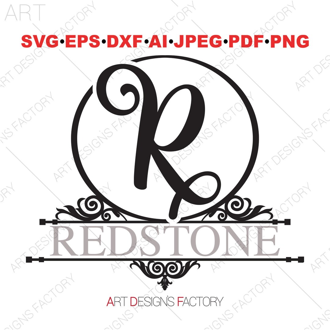 Split Monogram SVG, Split Handwritten Font, Letter Svg, Split Monogram ...